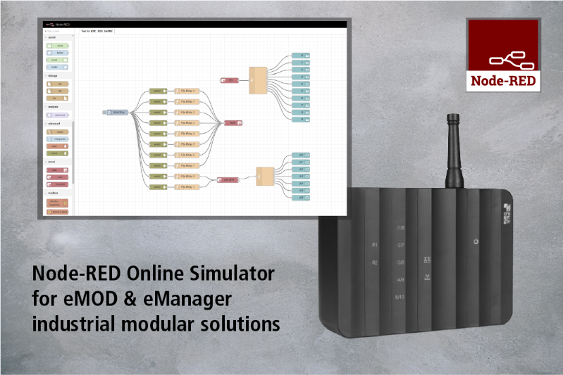 Node-RED online simulator for eMOD & eManager now available